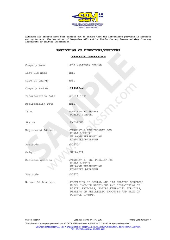Form 49 SSM Borang 49 Particular Of Directors Officers Reprint Form 49 SSM Borang 49 Particular Of Directors Officers Reprint