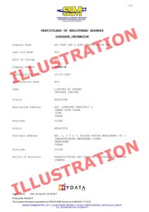 Borang 44 SSM | Butir-butir Alamat Didaftar | Form 44